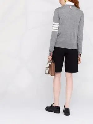 Thom Browne 4bar Cotton Cardigan