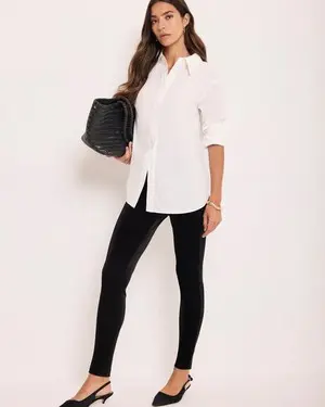 Mint Velvet Velvet High Waisted Leggings