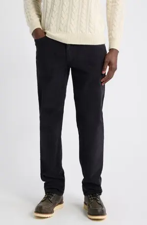 FLINT & TINDER BY HUCKBERRY Straight Fit Corduroy Five Pocket Pants Black