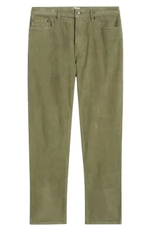 FLINT & TINDER BY HUCKBERRY Straight Fit Corduroy Five Pocket Pants - Clover