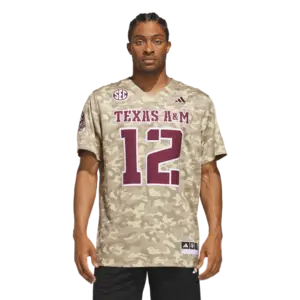 Adidas 12 Texas A&m Aggies Honor & Support Premier Strategy Jersey
