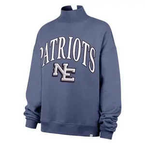 '47 New England Patriots Rivalries Collection Mock Neck Sweatshirt - Blue