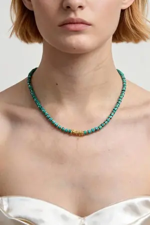 CLASSICHARMS Turquoise Beaded Necklace