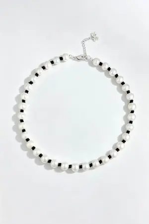 CLASSICHARMS Karma Freshwater Pearl Necklace - Silver