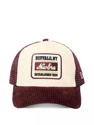 New Era 9forty E-frame Corduroy-visor Trucker Cap - Red