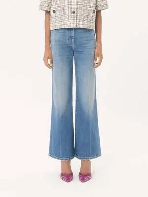 Valentino Garavani Jeans A Gamba Ampia