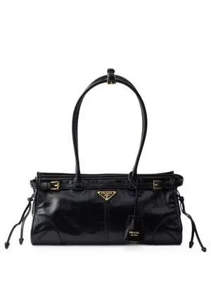 Prada Prada Women Prada Bonnie Medium Leather Handbag Black