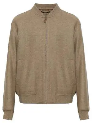 Etro Giacca Bomber In Misto Lana Con Zip