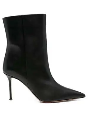 AQUAZZURA Stivaletti Harper 85 In Pelle - Black