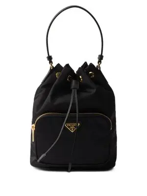 Prada Duet Re-nylon Bucket Bag - Black