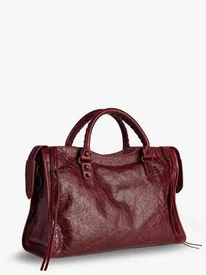 Balenciaga Le City Medium Leather Handbag - Multicolor