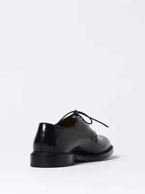DOUCAL'S Brushed Leather Derby Shoes - Ebony