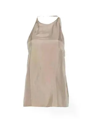 ALYSI Open-back Silk Top