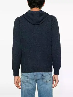 BARBA NAPOLI Zip-up Hooded Cardigan