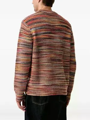 LES DEUX Striped Chunky-knit Sweater