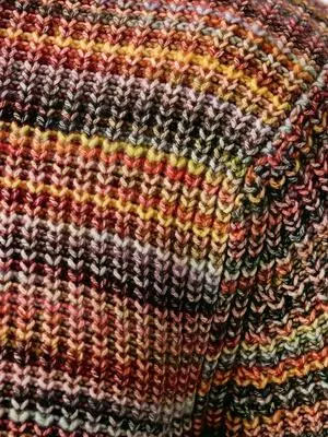 LES DEUX Striped Chunky-knit Sweater