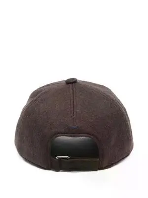 BARBA NAPOLI Suede-panel Baseball Cap