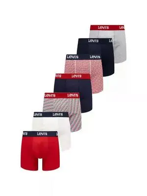 LEVI'S Logo-waistband Boxer Briefs - Red