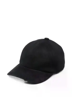 BARBA NAPOLI Suede-panelled Baseball Cap