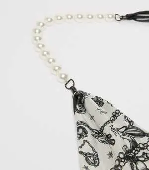 Marina Rinaldi Scarf Necklace And Clip-on Earrings Set