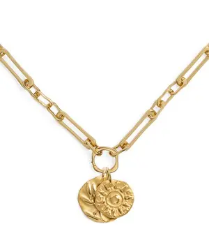 Monica Vinader Vermeil Peace Pendant - Gold