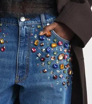 Stella McCartney Embellished Straight Jeans