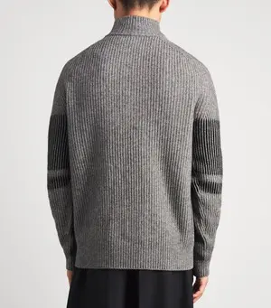 Bogner Yak Wool Quarter-zip Loris Sweater - Grey