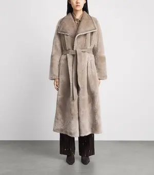 Mackage Shearling-suede Reversible Marian Coat