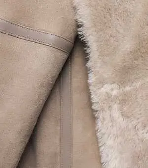 Mackage Shearling-suede Reversible Marian Coat