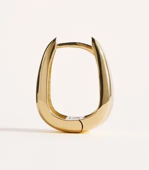 JENNIFER MEYER Mini Yellow Teardrop Huggie Earrings
