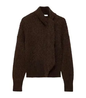 ALLSAINTS Relaxed Tie-detail Etty Sweater - Red
