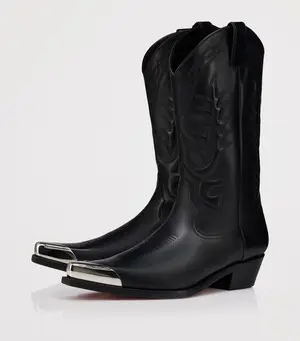 CHRISTIAN LOUBOUTIN Santiagus Leather Boots