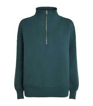 Varley Doublesoft Hawley Half-zip Sweatshirt - Green