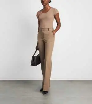 JOSEPH Stretch-cotton Ribbed Saba Top