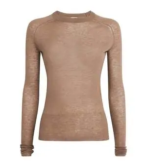 JOSEPH Cashmere Cashair Geras Sweater - Brown
