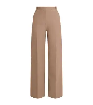 JOSEPH Stretch-gabardine Yukio Trousers - Brown