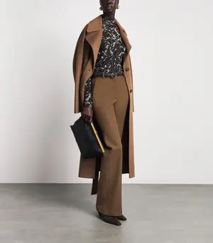 JOSEPH Stretch-gabardine Tafira Flared Trousers