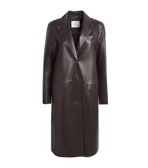JOSEPH Nappa Vittoria Trench Coat - Brown