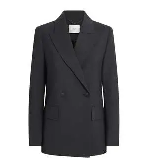 JOSEPH Stretch-wool Dana Blazer - Grey