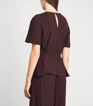JOSEPH Crepe Atheris T-shirt Blouse