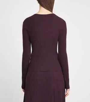 JOSEPH Merino-blend Keyhole Luz Sweater