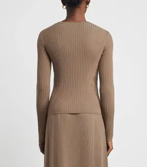 JOSEPH Merino-blend Keyhole Luz Sweater
