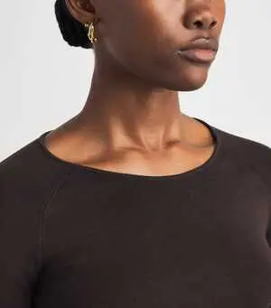 JOSEPH Knitted Silk-blend Nali Top