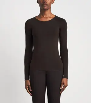JOSEPH Knitted Silk-blend Nali Top