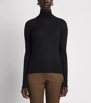 JOSEPH Cashmere High-neck Cashair Yara Sweater