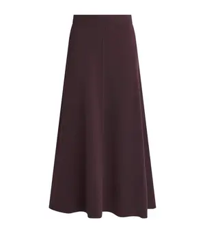 JOSEPH Knitted Helius Midi Skirt - Brown