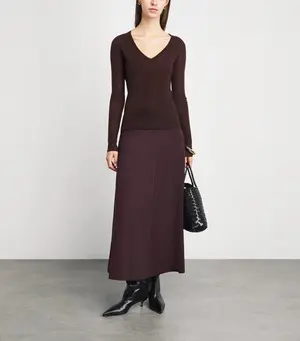 JOSEPH Knitted Helius Midi Skirt