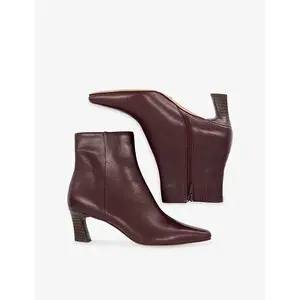 DUNE Overly Leather Heeled Ankle Boots