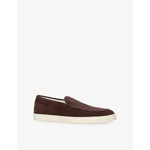 Brunello Cucinelli Chevron Suede Loafers