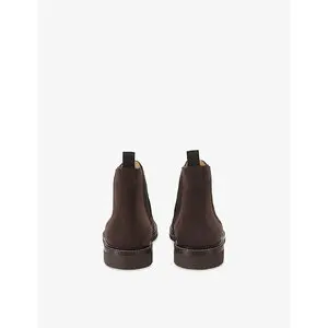 Brunello Cucinelli Tapered Suede Chelsea Boots - Dark Brown